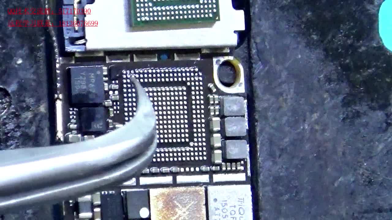 苹果手机iphone6p无服务实战维修视频教程 潘长顺手机维修培训