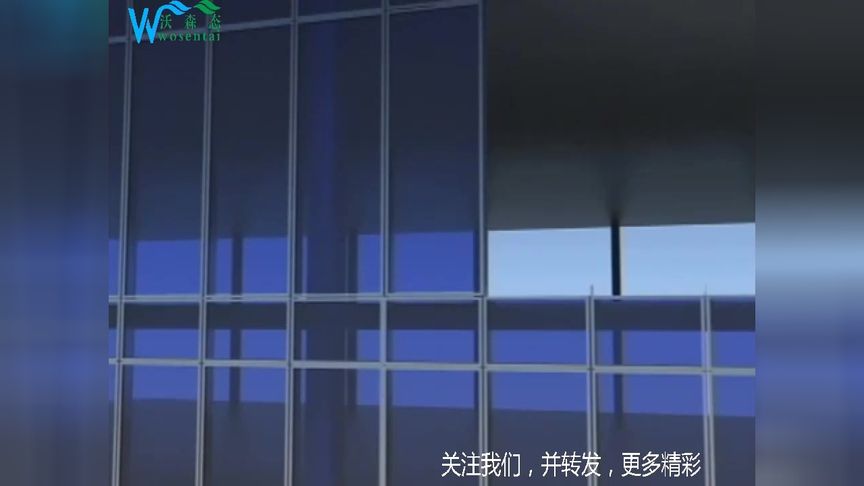 这是一个简单玻璃幕墙安装的演示,如何在现场安装统一的幕墙!