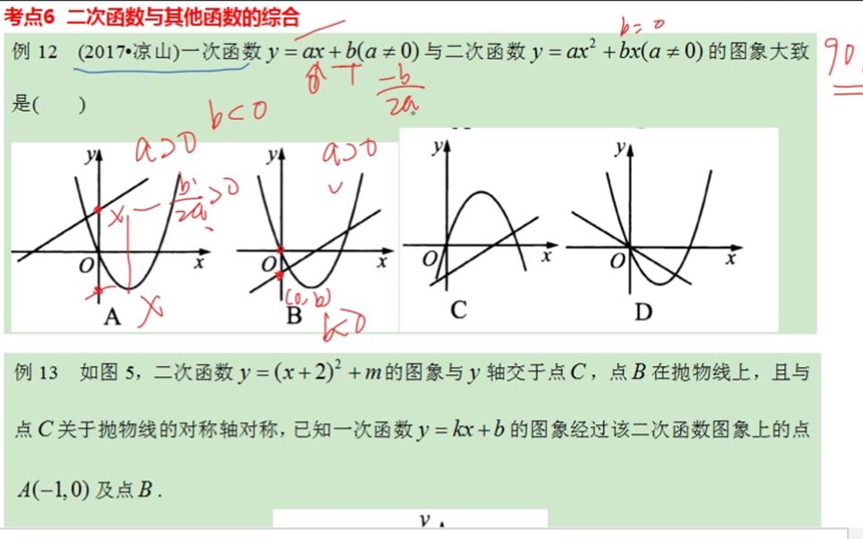 数学中考初三[第8课] 二次函数中考题型归类