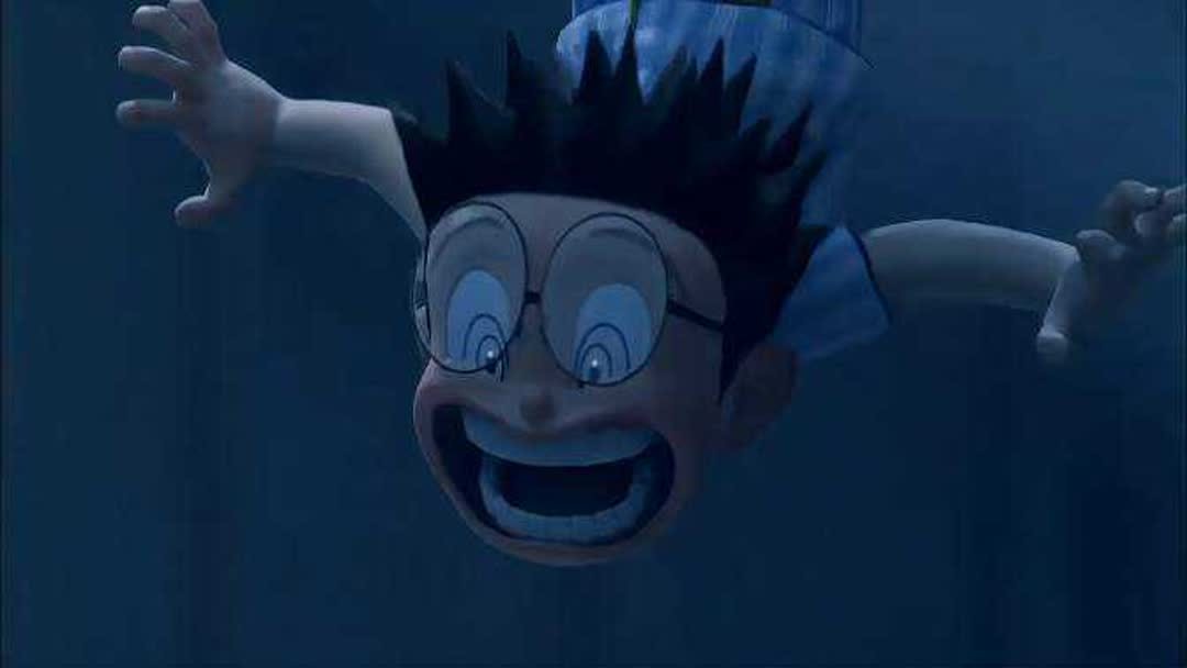 哆啦A梦:大雄带上竹蜻蜓首次爆笑起飞,竟然吓得裤子都掉了