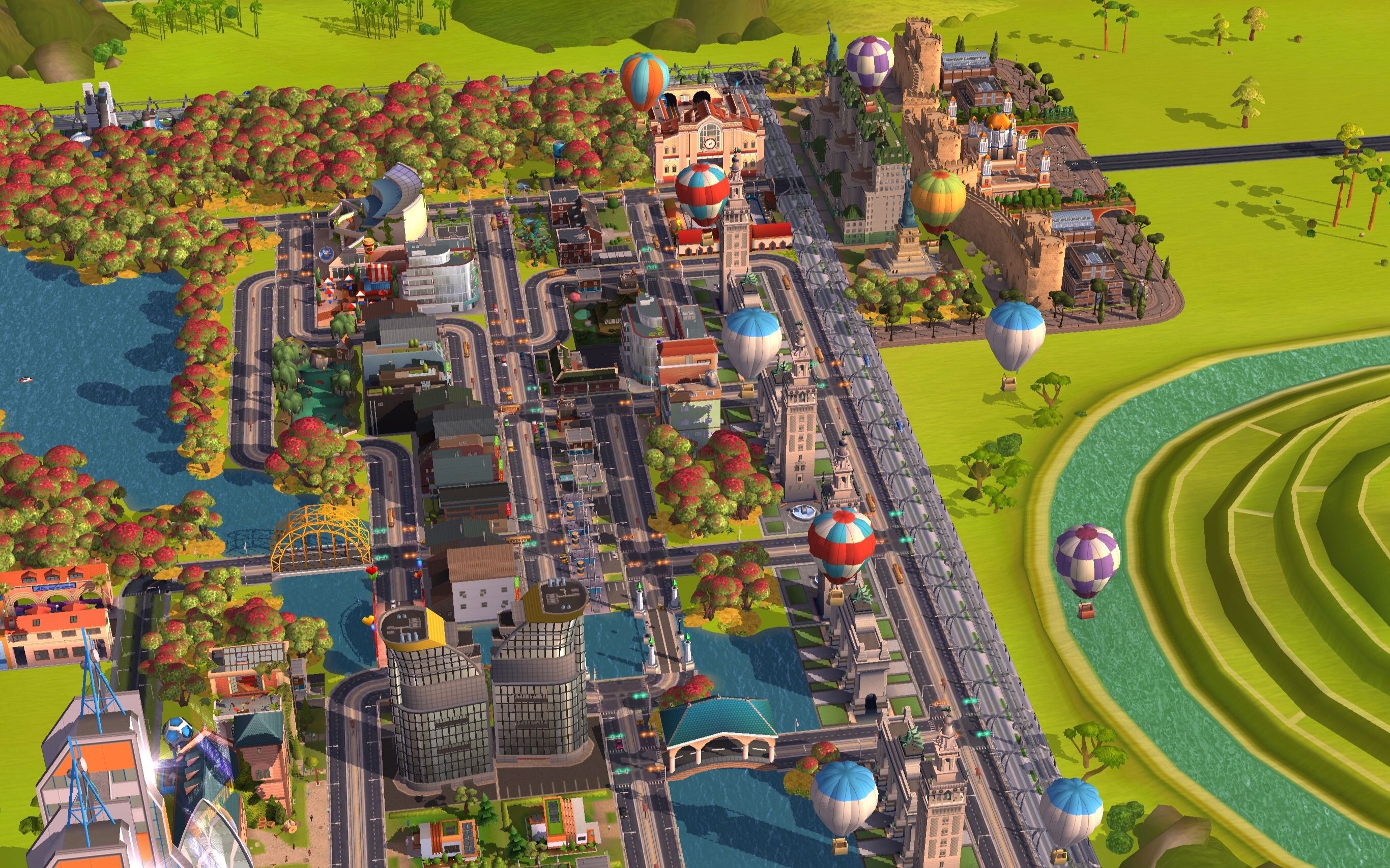 【万国汇/游戏视频】 以上帝视角俯瞰模拟城市 模拟城市交通规划 热...