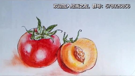 每日三分钟(12)——简笔画油画棒水果