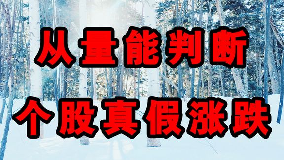 从量能判断个股真假涨跌