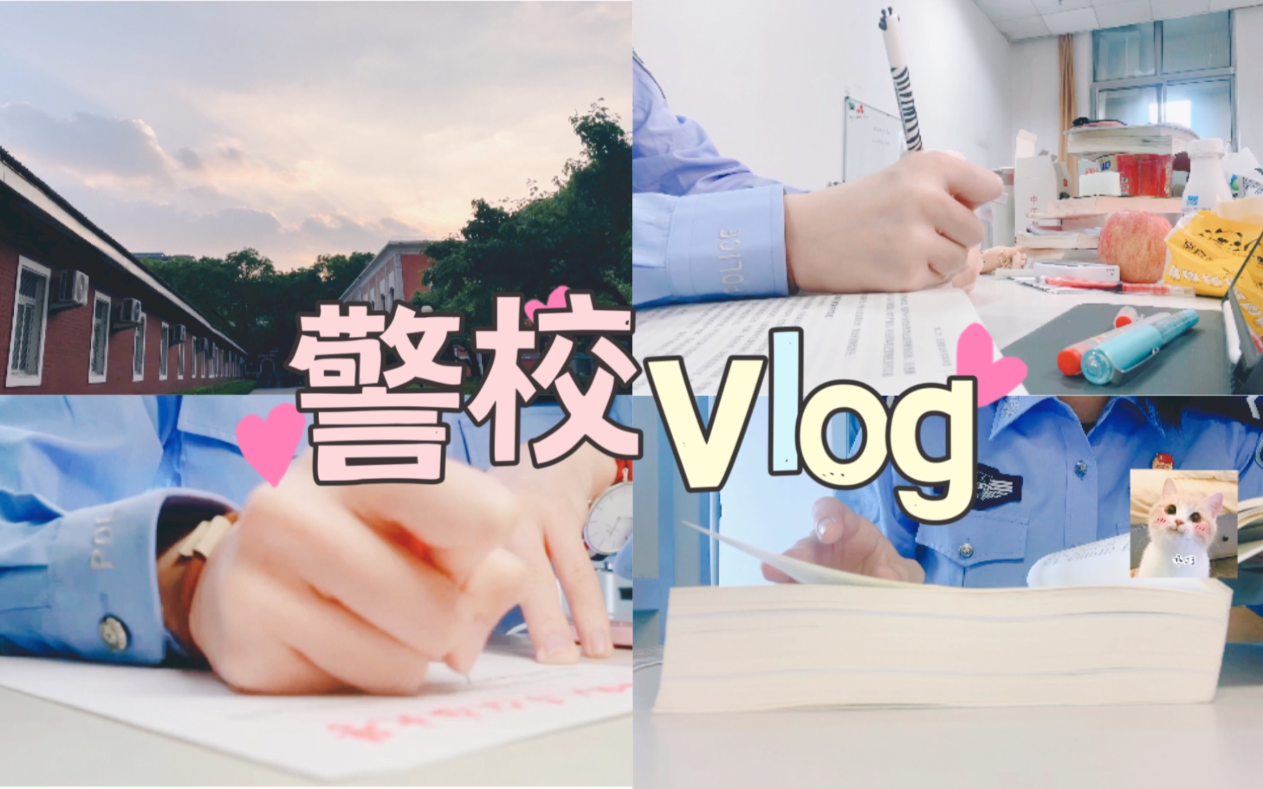 中国人民公安大学Vlog | 早起学习 | 学生工作会议 | 网课 | 晚霞