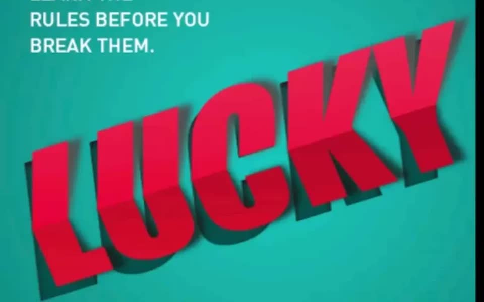 【PS教程】如何制作lucky折叠字体效果?