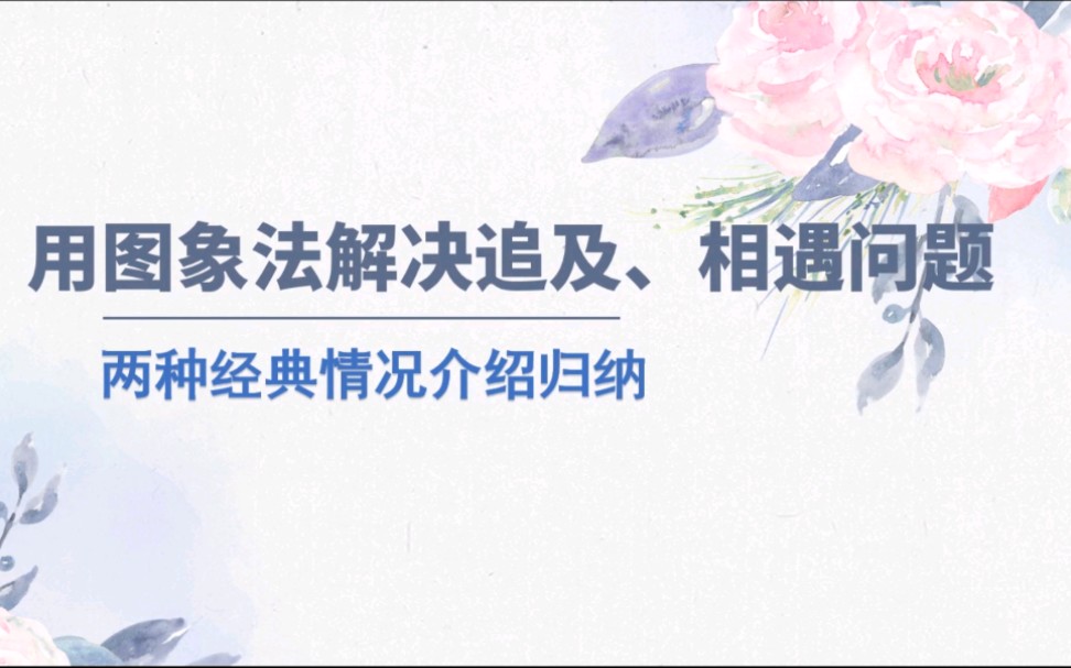 【高中物理解题驿站】三分钟归纳 用图像法解决追及相遇问题
