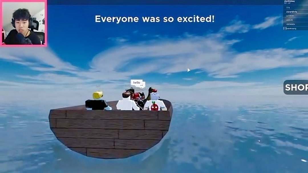 Roblox钓鱼故事模拟器 和小伙伴钓鱼遇到奇怪生物!小飞象解说