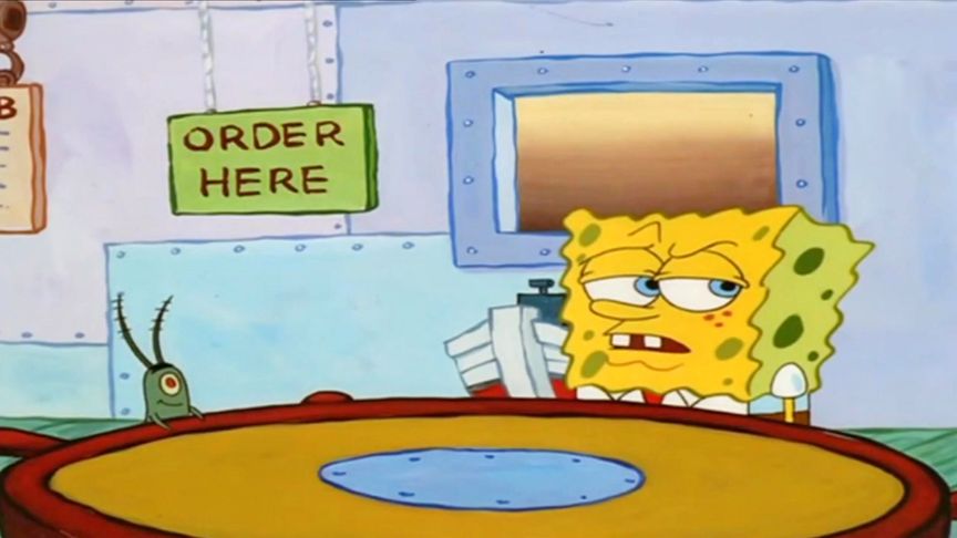 海绵宝宝:痞老板和海绵宝宝做朋友,被降智打击,也穿上放裤子