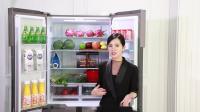 容量大占地小 小姐姐实测海尔十字门冰箱究竟好不好