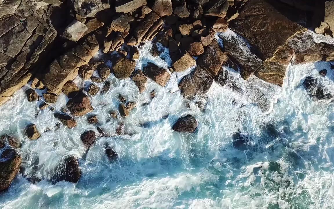 ...大气海洋波浪动态壁纸手机壁纸电脑屏保大屏幕舞台LED背景视频素材