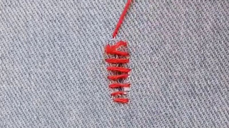 衣服破个洞,媳妇儿说她有祖传的隐形针法,我咋不信呢!