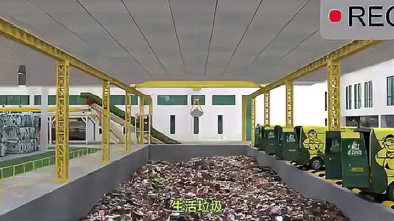 垃圾中转站分拣设备 城市生活垃圾分拣机 垃圾分类处理工艺流程