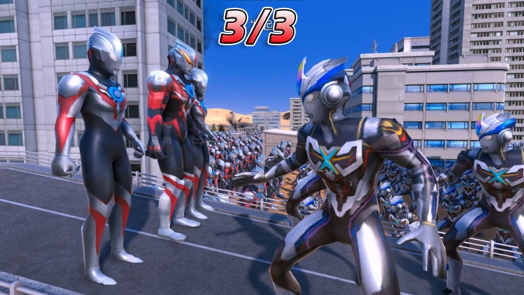 暗耀欧布和原始欧布,挑战超限X奥特曼!第三段