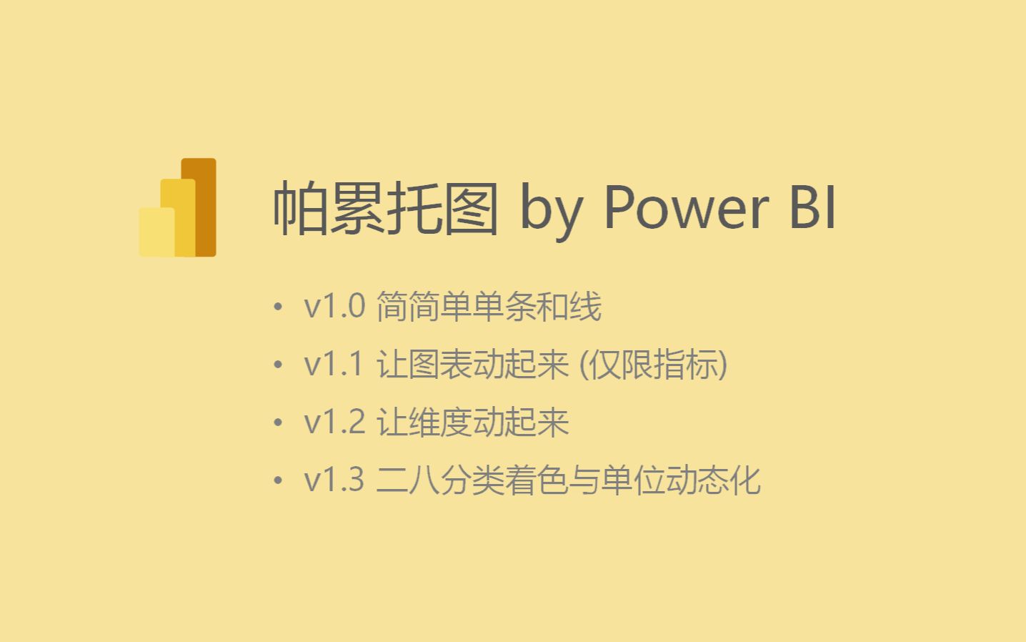 帕累托图 v1.3.1 - 颜色动态化 by Power BI