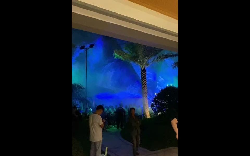 激光秀 户外激光开场 北极光 全息投影
