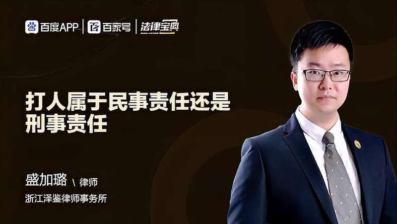 打人属于民事责任还是刑事责任