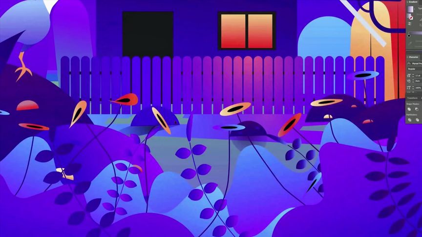 AI教程:绘制彩色插画