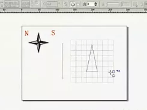 《CorelDRAW 入门》 视频教程-方位标的制作