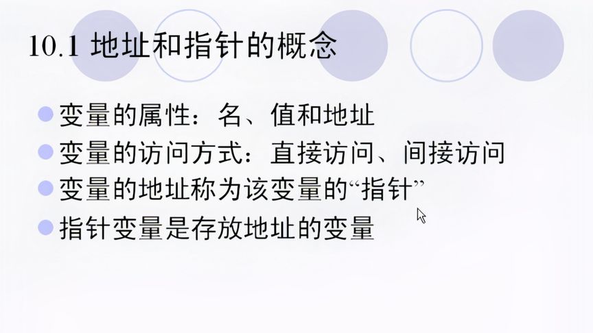 C语言编程详解-第176讲 地址和指针的概念