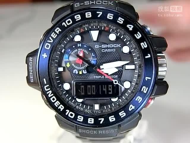 CASIO手表GWN-1000(5371)秒表-中途时间的测量