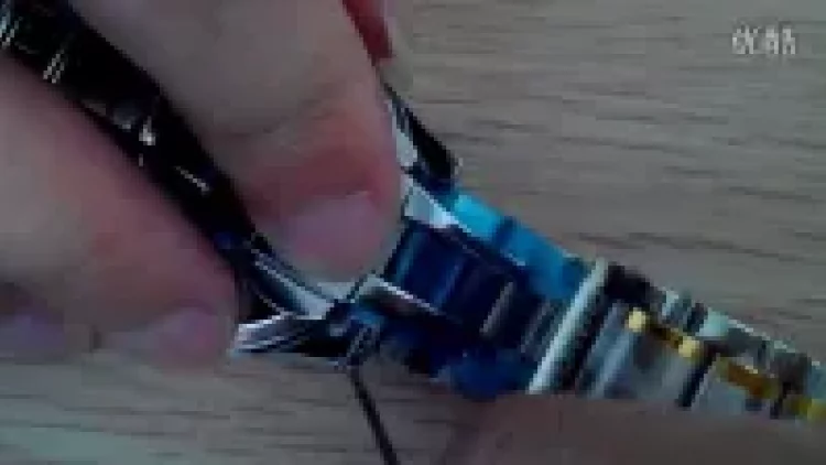 冠琴钢带表链拆装