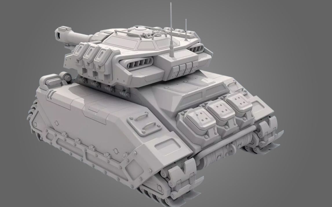 【3DMAX建模】超详细的坦克模型制作,零基础场景建模