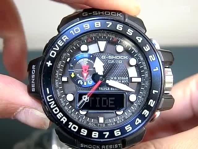CASIO手表GWN-1000(5371)自动接收电波信号开启或解除