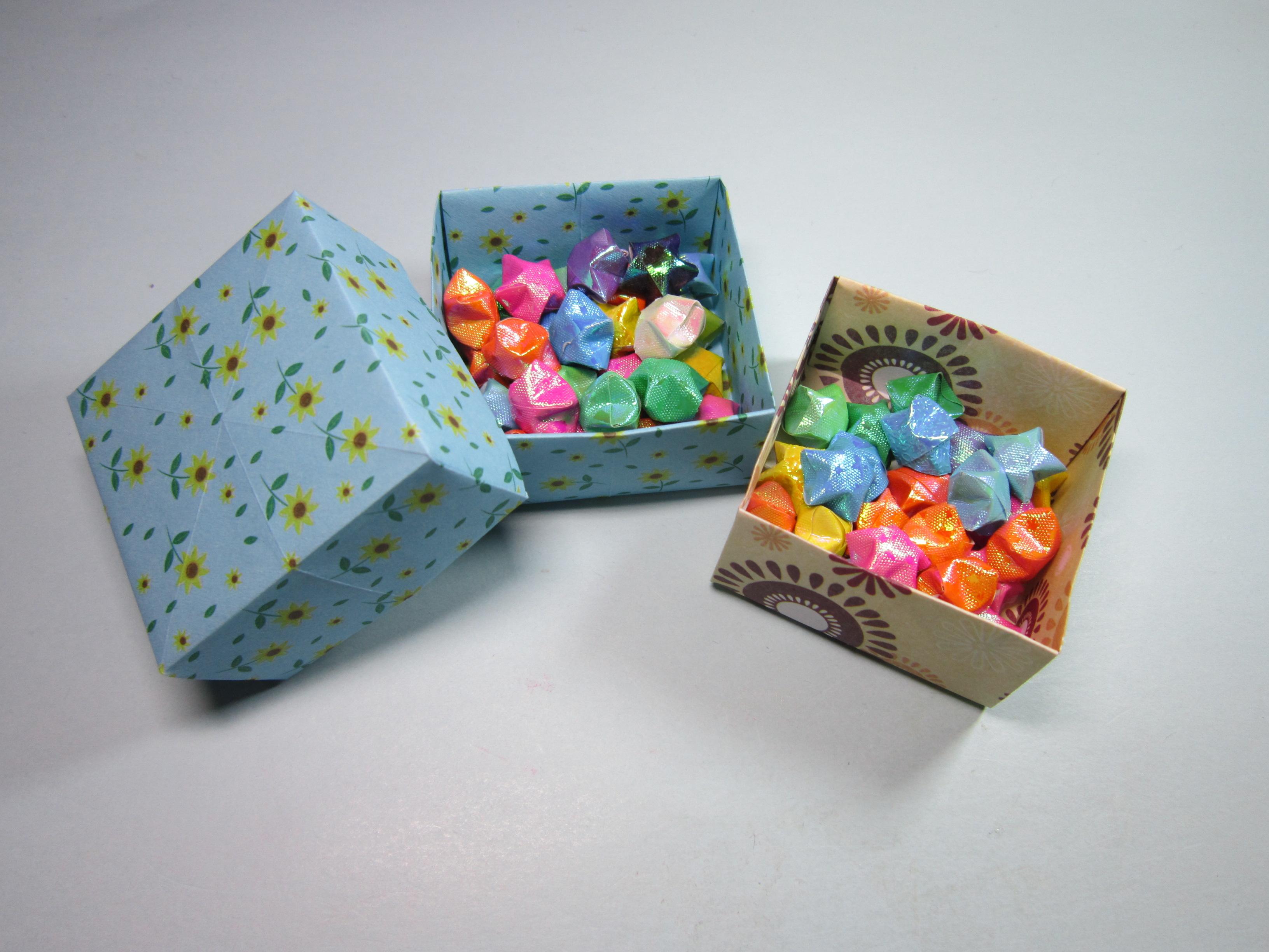 收纳盒的折法原来这么简单,1张纸2分钟就能学会,手工折纸盒子