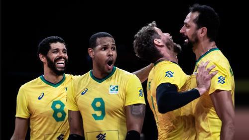 黄衫军很“黄”很暴力!2021世界男排联赛决赛巴西3 1波兰HL