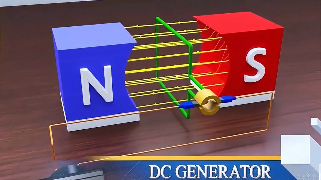 高清动画演示 :直流发电机工作原理解析,太形象啦