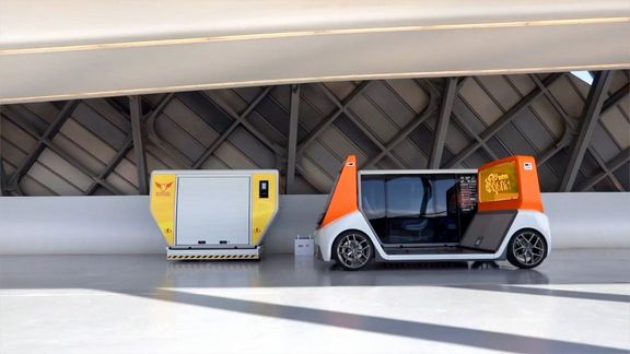 模块化电动车,它的车厢可以根据需要随时替换~