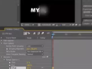 【AE教程第8集】如何制作cool的文字效果