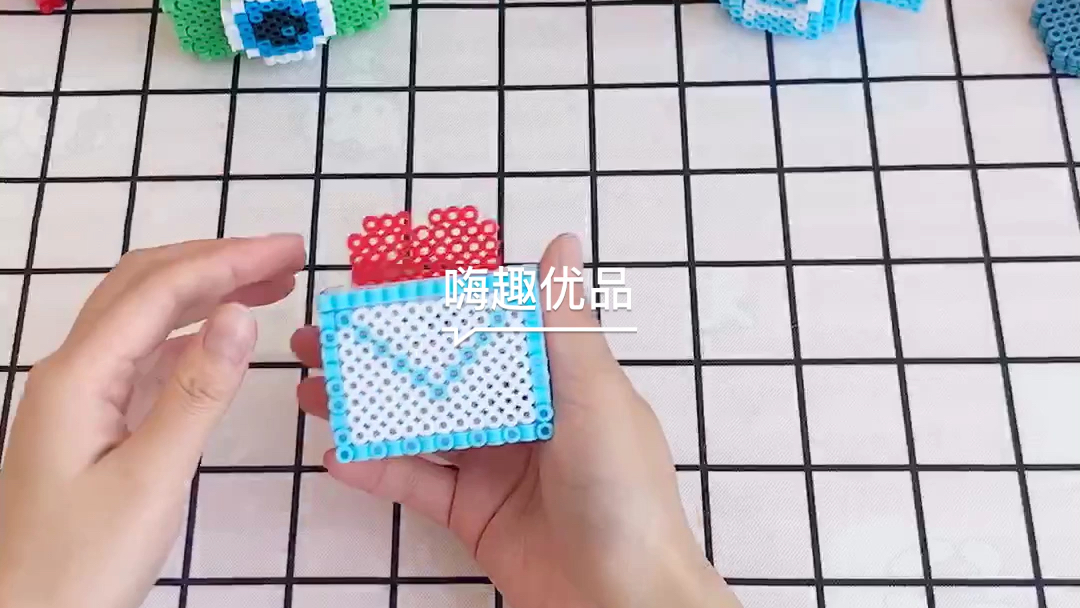 【手工】【拼豆】小信封,把平时不敢说的小秘密都写好放进小信封里...