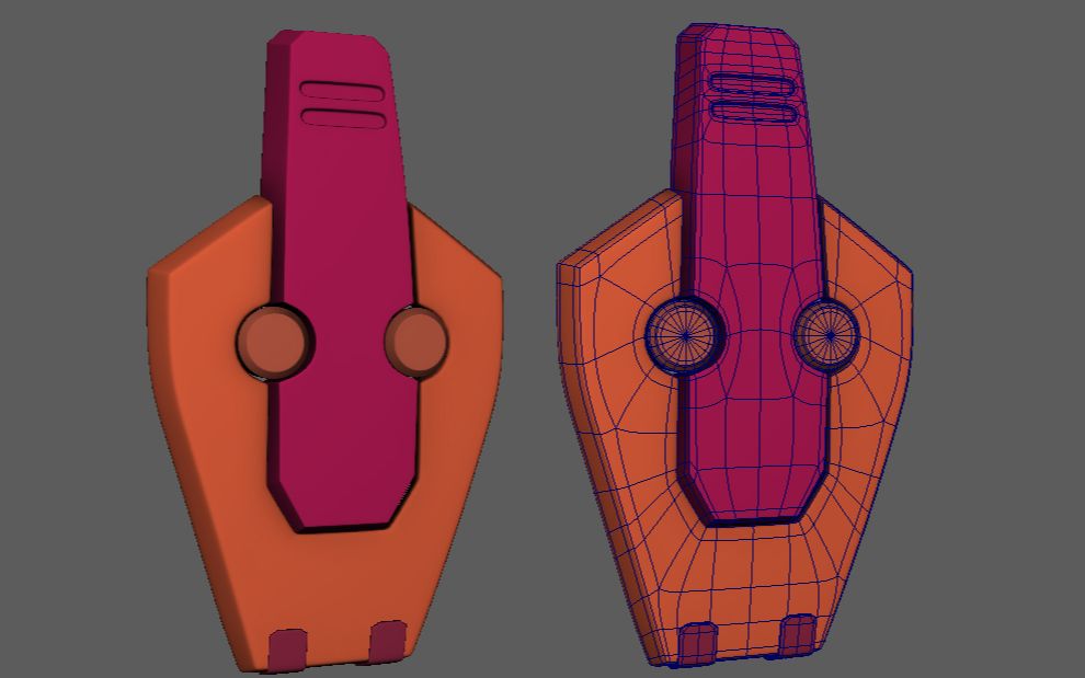 Maya机械盾模型制作