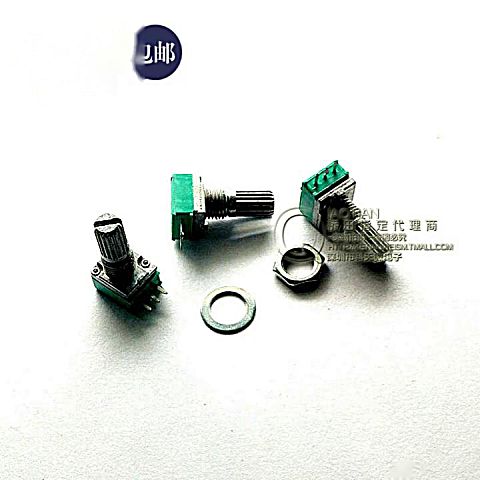 桥田09型 单联3脚 音响功放密封电位计 B50K 柄长15MM (10只)