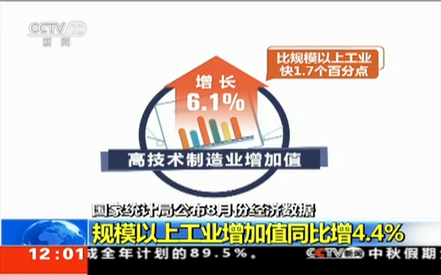 国家统计局:8月国民经济运行总体平稳