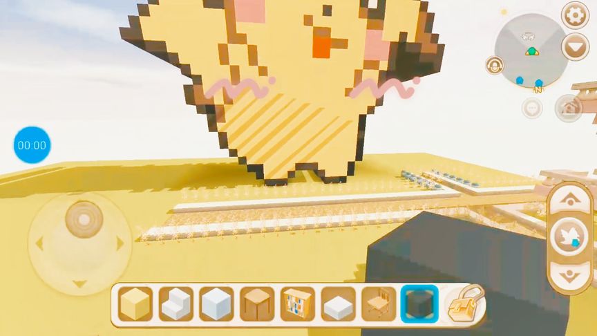 迷你世界:可爱的皮卡丘房子,瞧瞧这个姿势!