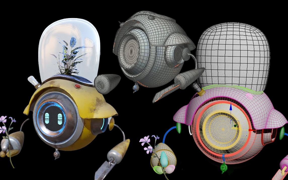 【3dmax建模】新手制作,机器人建模|UV|材质渲染全流程教学