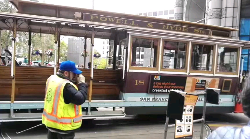 怀念～旧金山市区的有轨电车!