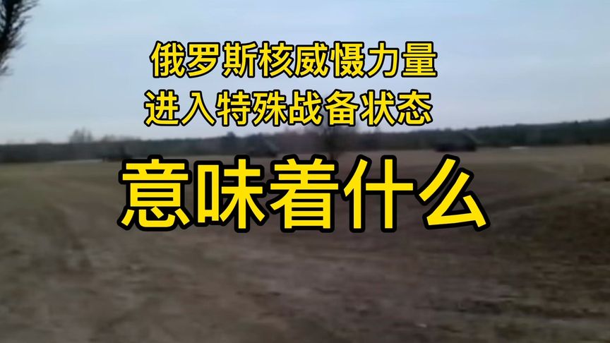 俄罗斯核威慑力量,进入特殊战备状态,意味着什么