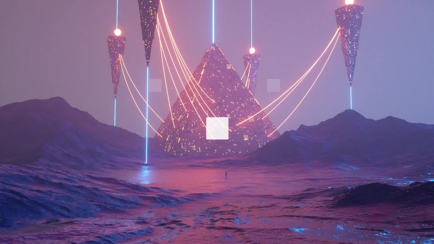 【C4D教程】Octane利用置换搭建概念场景