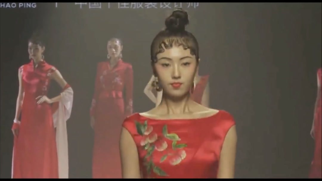 时尚旗袍秀,模特真是一片红艳艳!