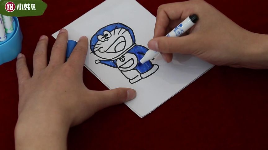 不会画哆啦A梦的这里来看,看个几遍就能会画,简笔画也简单