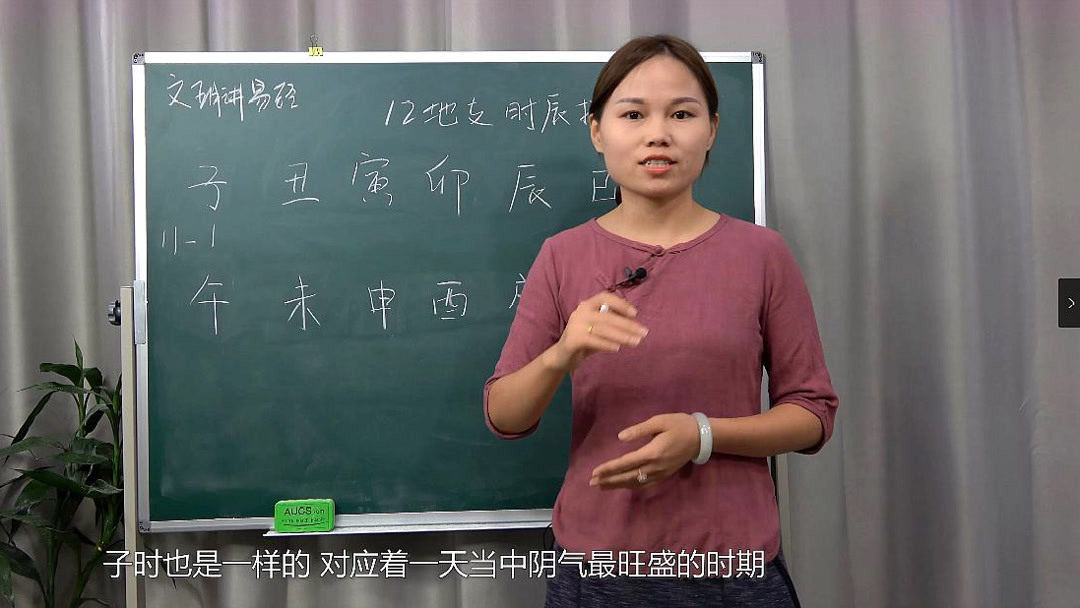 文玥讲易经《奇门遁遁甲预测,第23课,12地支古代计时时辰讲解》