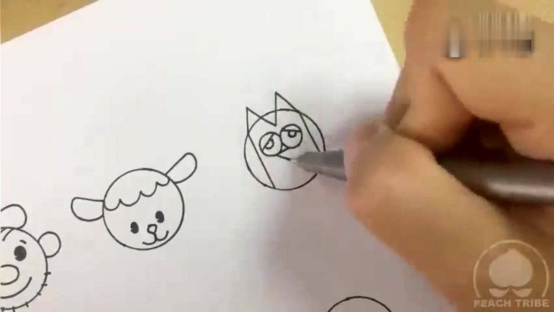 只要一个小硬币,就能画出许多超可爱的卡通简笔画形象,简直哄孩子...