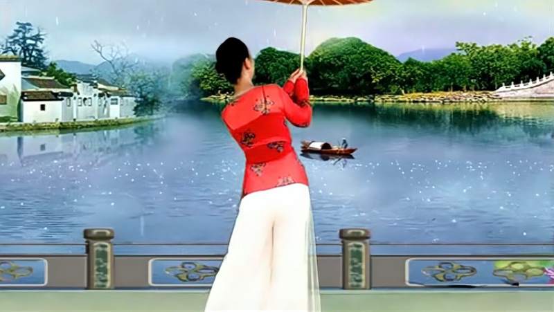 伞舞《烟雨江南》背面加分解来了,春英老师编舞,好喜欢呀