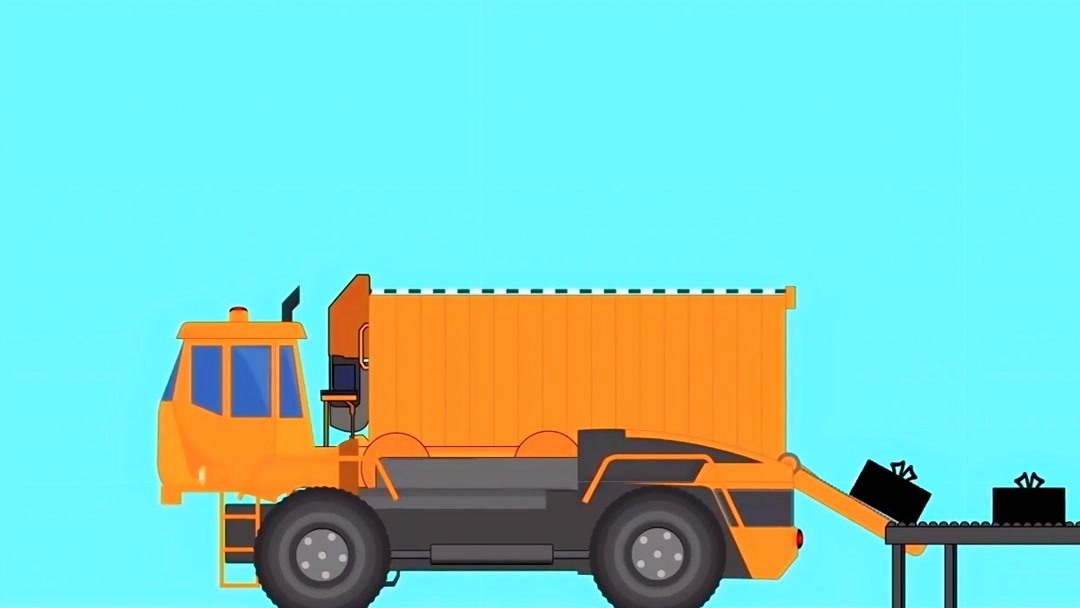 变形工程车动画 铲车变身货车组装汽车