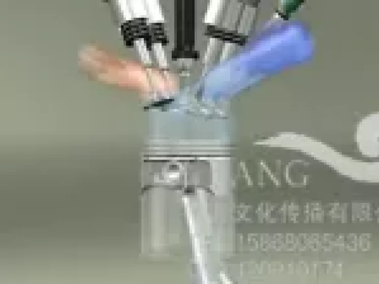 巨浪视觉-三维3D动画演示汽车发动机内部原理动画