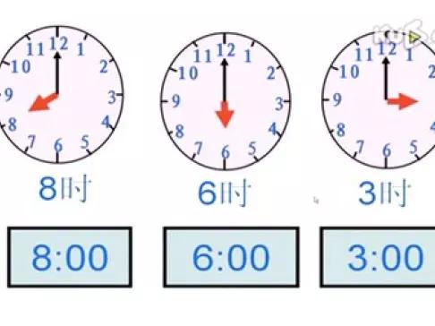 微课 认识钟表-整时的认识