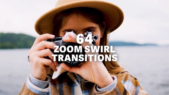 独特风格的漩涡过渡效果AE模板